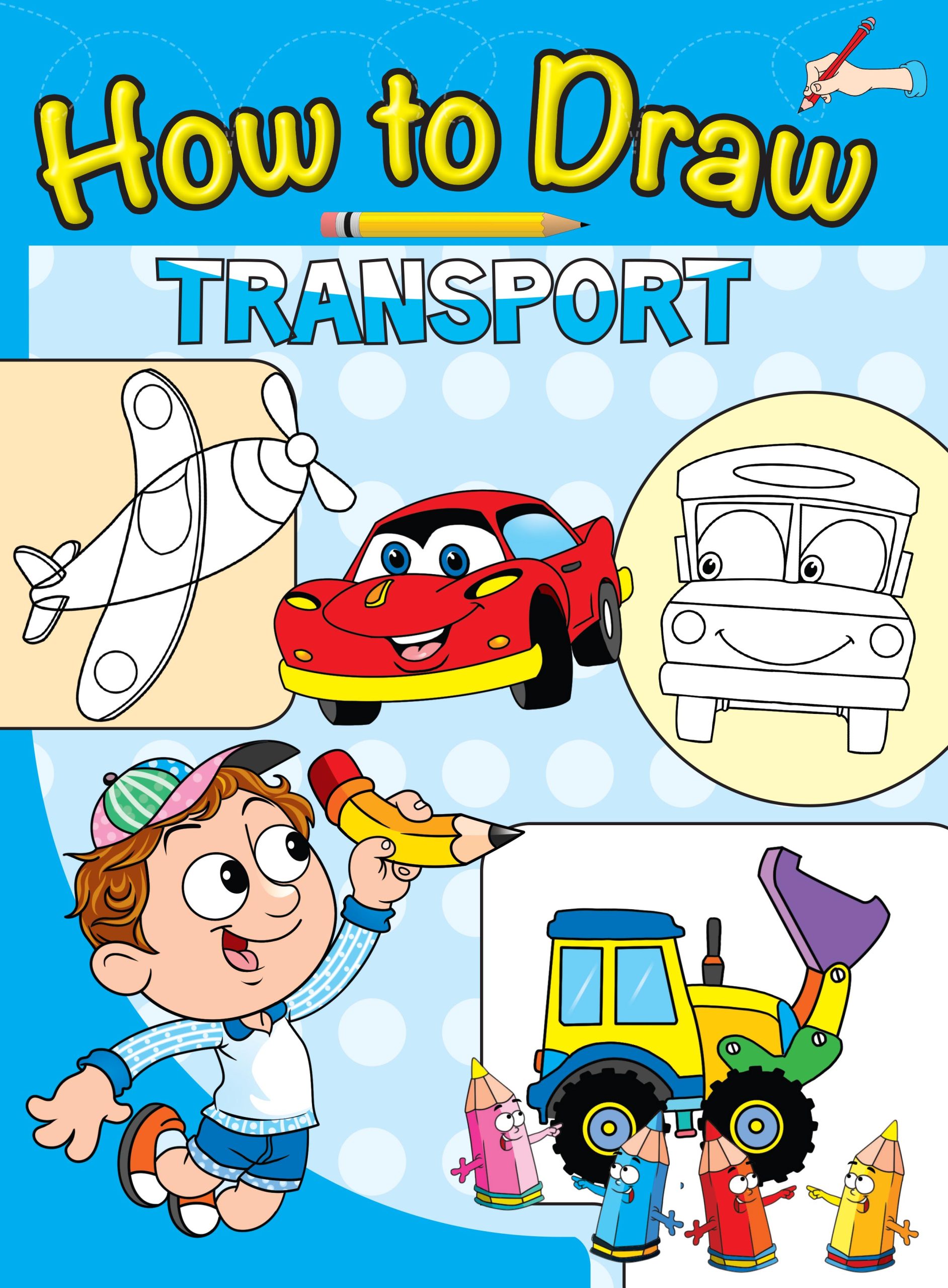 Books | How to Draw Transport | Om Book Shop