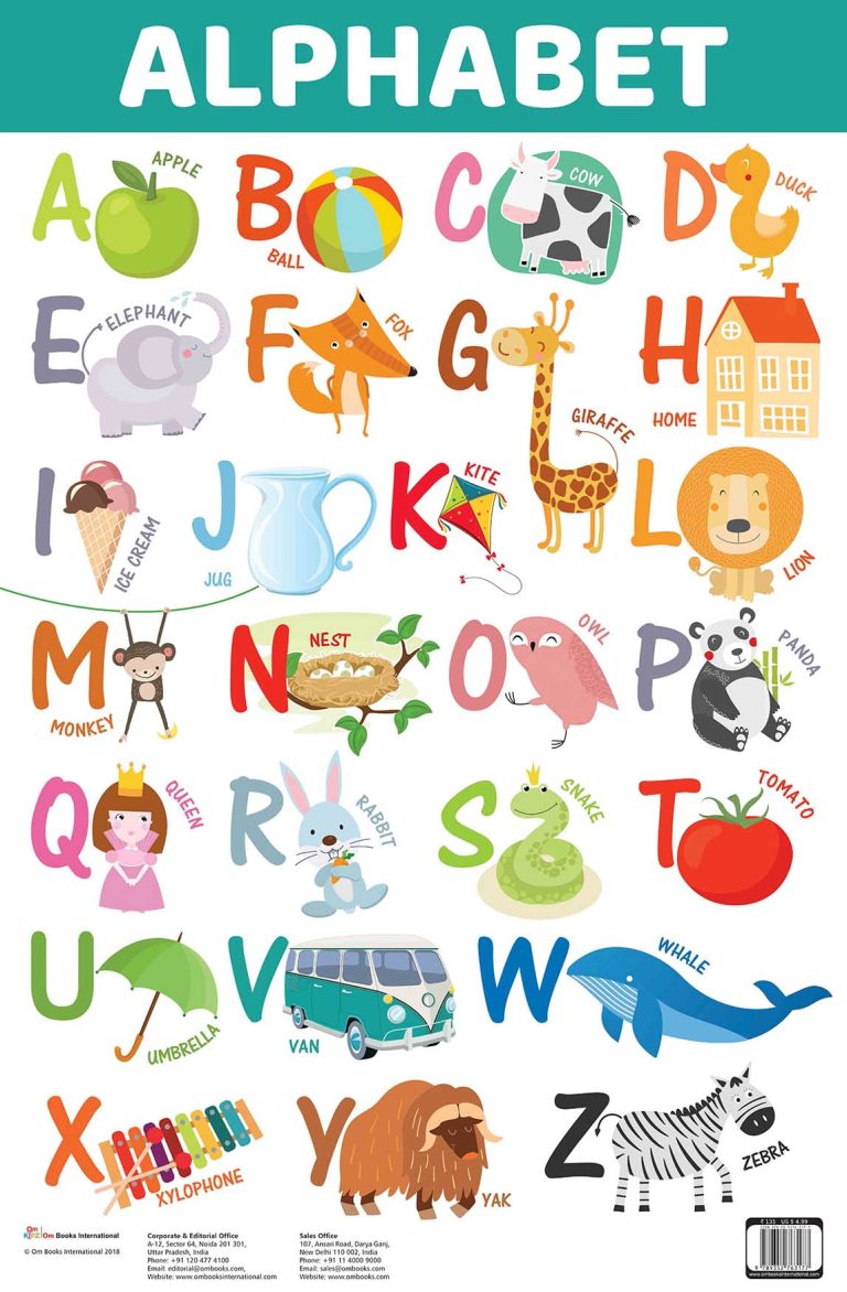 ALPHABET (Capital Letters) : Charts | Om Book Shop